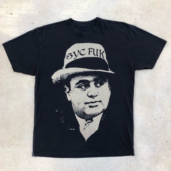 Syc Fuk | Shirts | Rare Syc Fuk Al Capone By Bucky Bakes Black ...